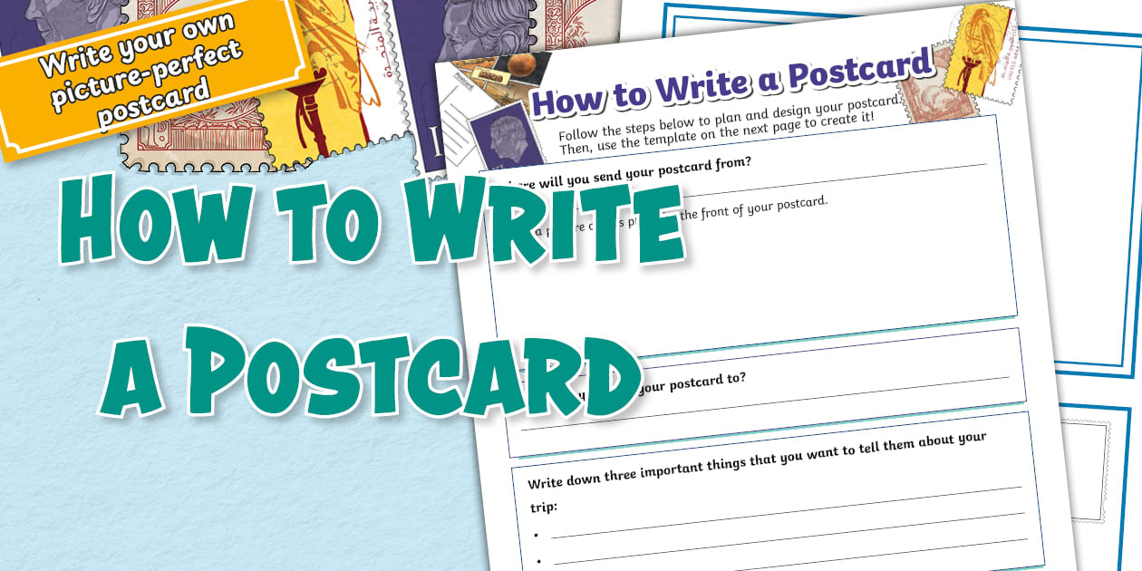 How to Write a Postcard Writing Template (CAPS Aligned)