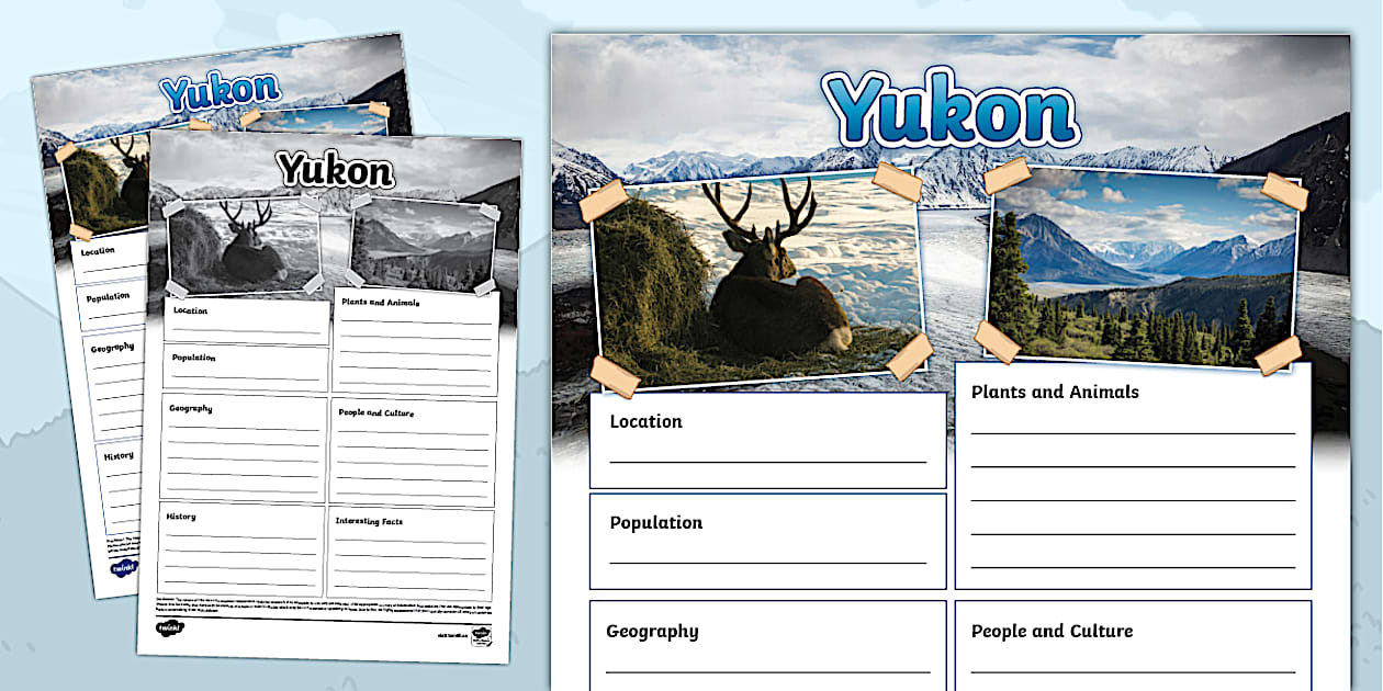 Yukon Fact File Template (Teacher-Made) - Twinkl