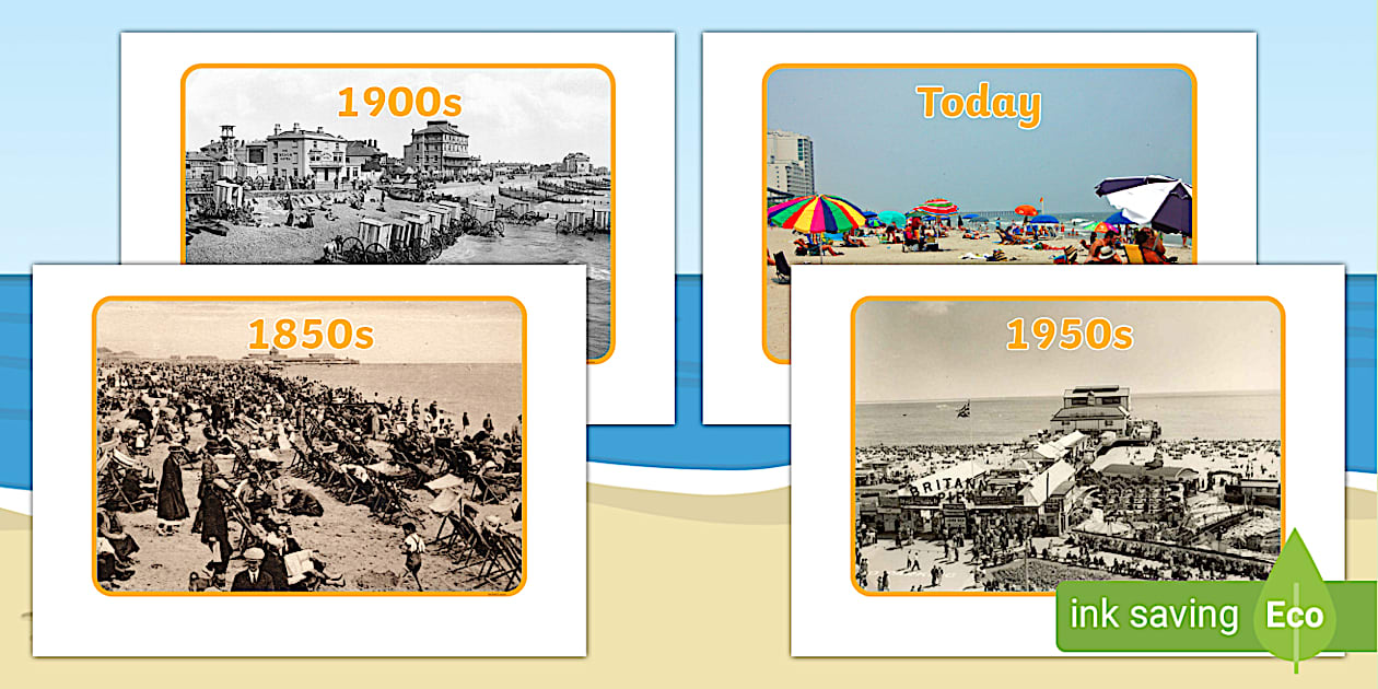 The Beach Through the Ages Display Photos (teacher made)