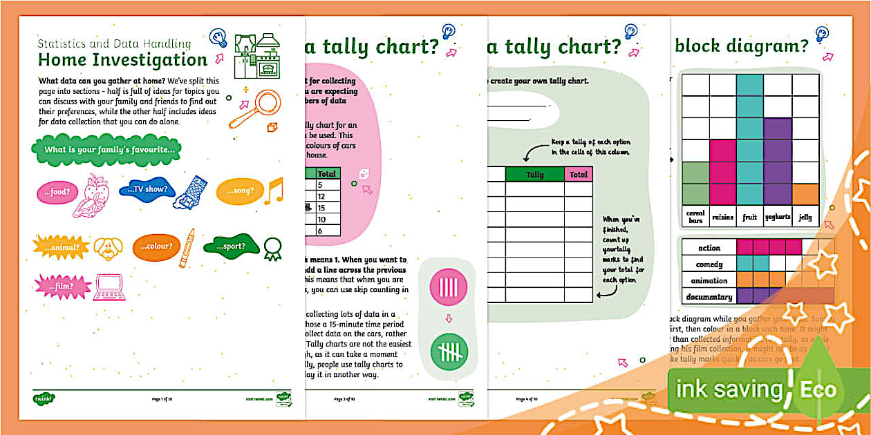 Statistics and Data Handling Home Activity Pack - Twinkl