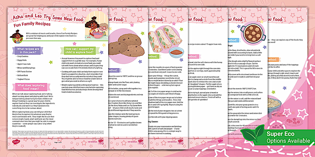 Asha and Leo Try Some New Food: Fun Family Recipes - Twinkl