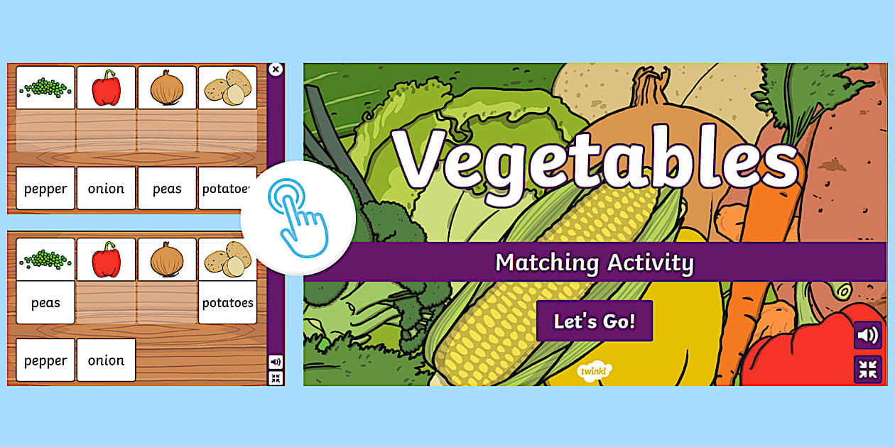 Interactive Vegetables Matching Activity | Twinkl Go!
