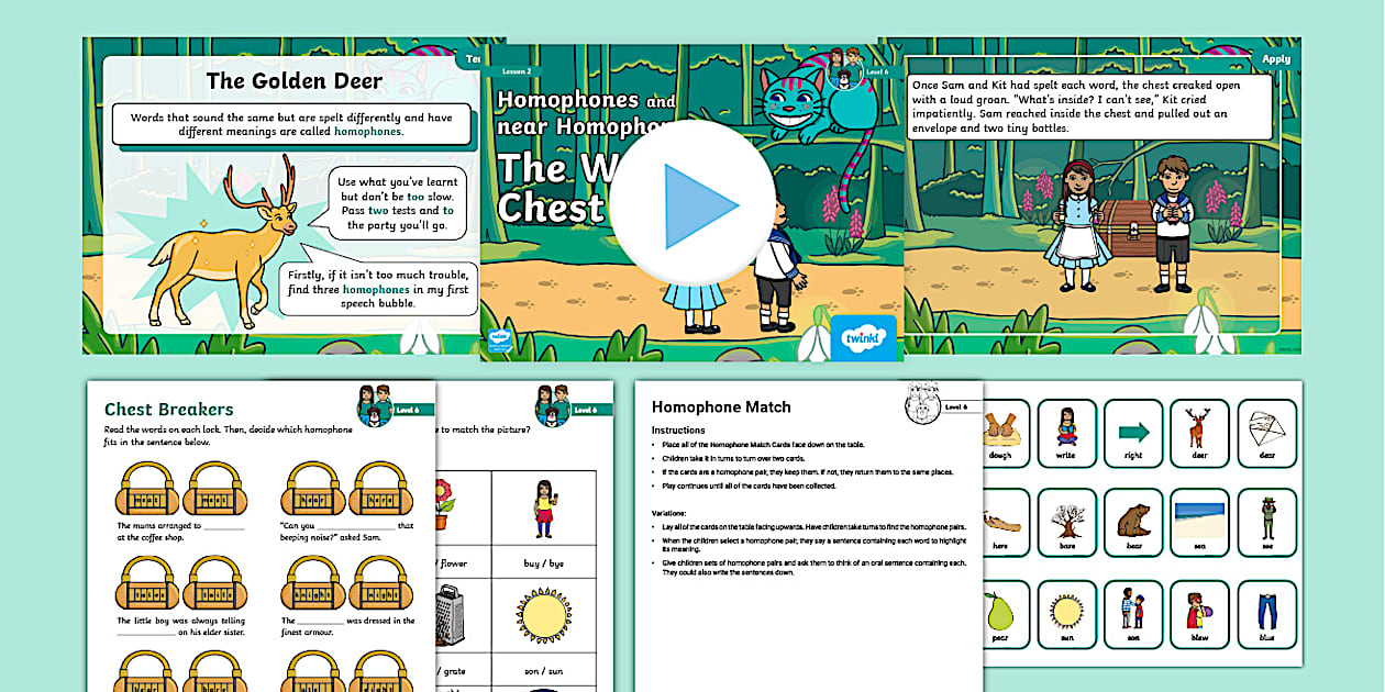 Level 6 Week 29 Lesson 2 - homophones and near homophones