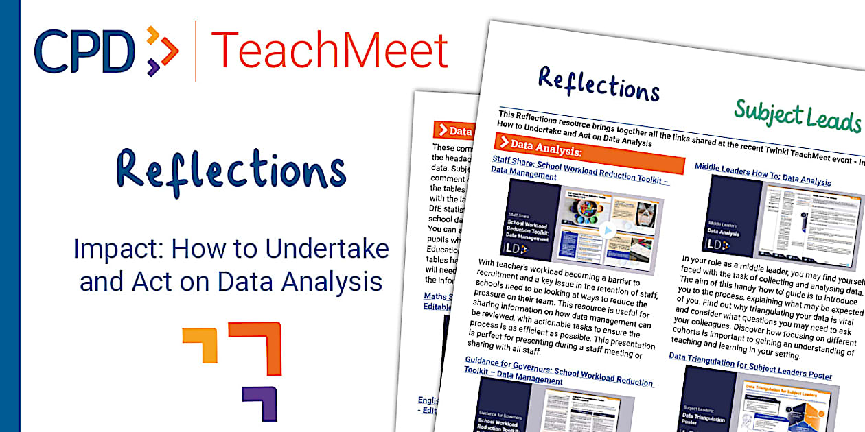TeachMeet Reflections - Impact: How to Undertake and Act on Data Analysis