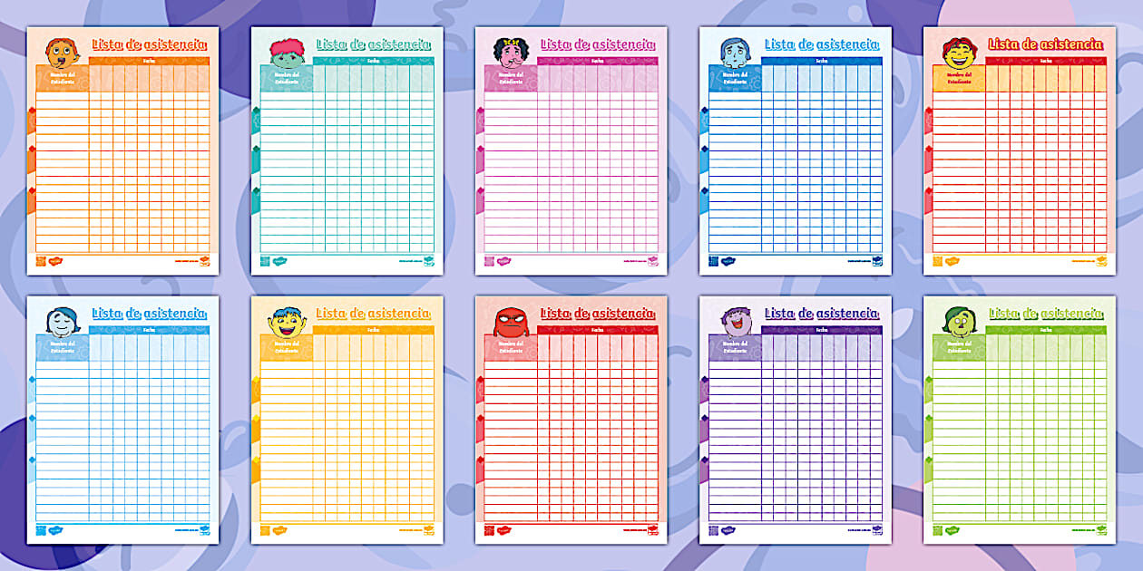 Regreso a clases - lista de asistencia (teacher made)