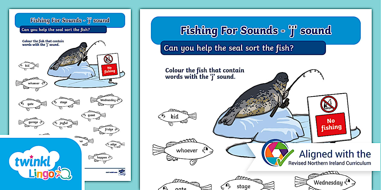 Phase 3b Fishing For Sounds - j (teacher made) - Twinkl