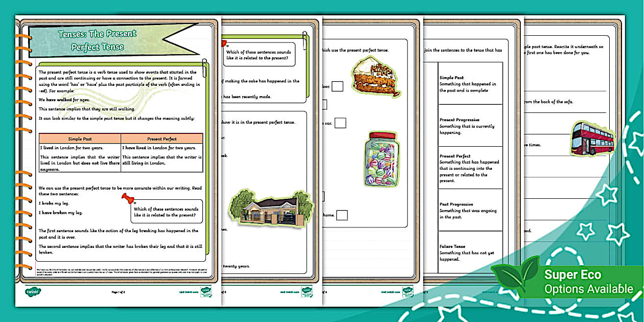 Tenses: The Present Perfect Tense (Ages 7 - 8)