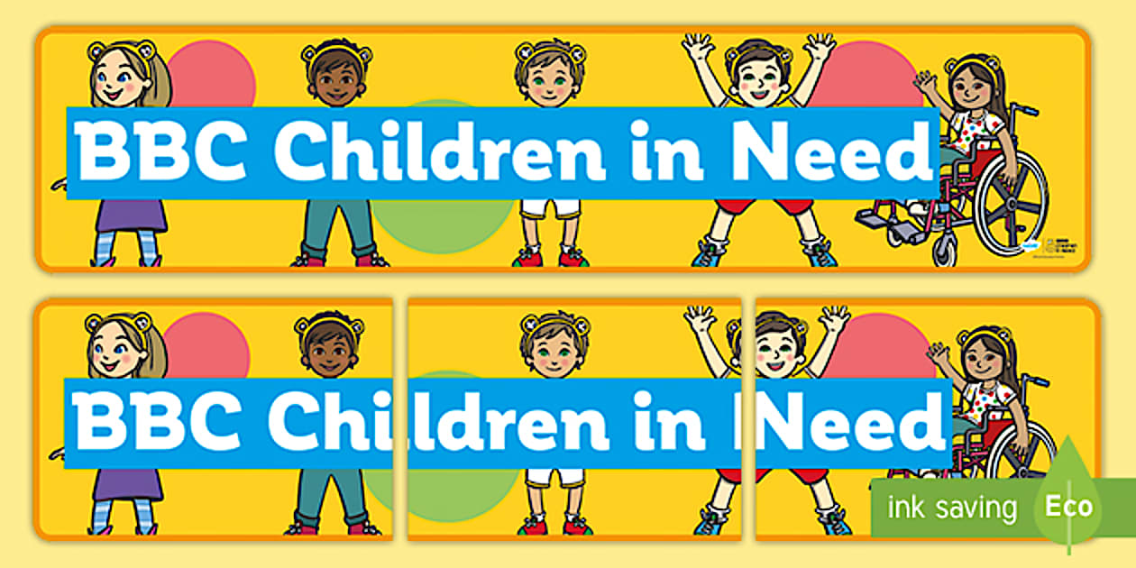 FREE! - 👉 BBC Children in Need Banner | Twinkl Display Resources