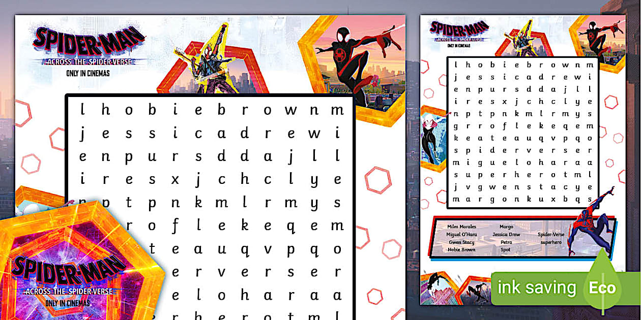 FREE! - Spider-Man™ Word Search | Sony Pictures Entertainment