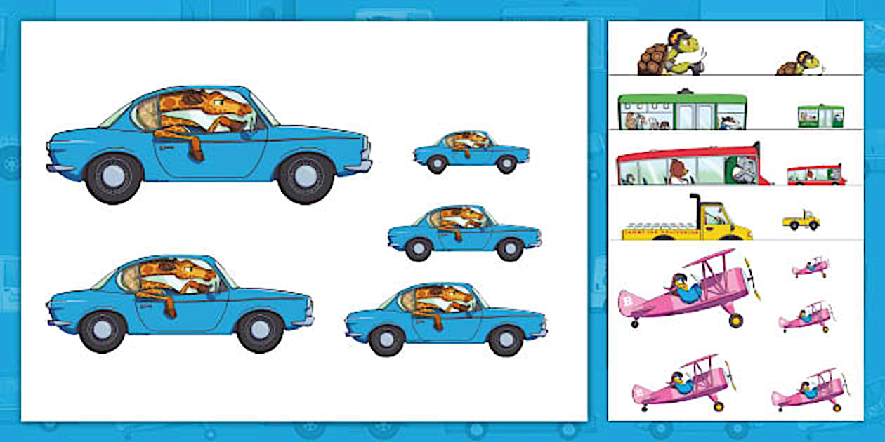 👉 Transport Size Ordering (teacher made) - Twinkl