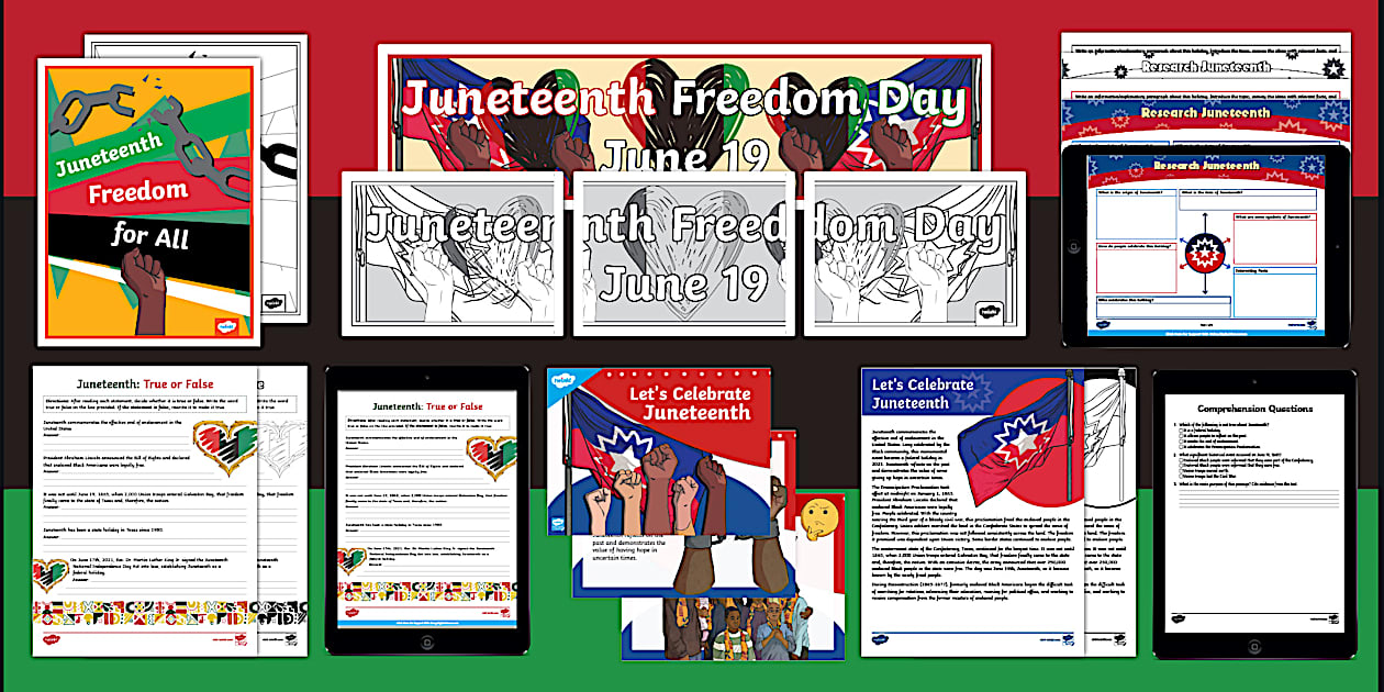 Juneteenth Worksheets PDF Pack for Kids | Twinkl USA