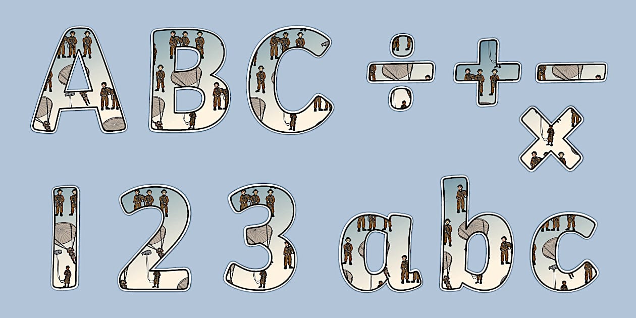 D-Day Display Lettering