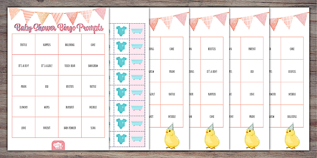 Baby Shower Bingo Game Printable | Twinkl Party - Twinkl