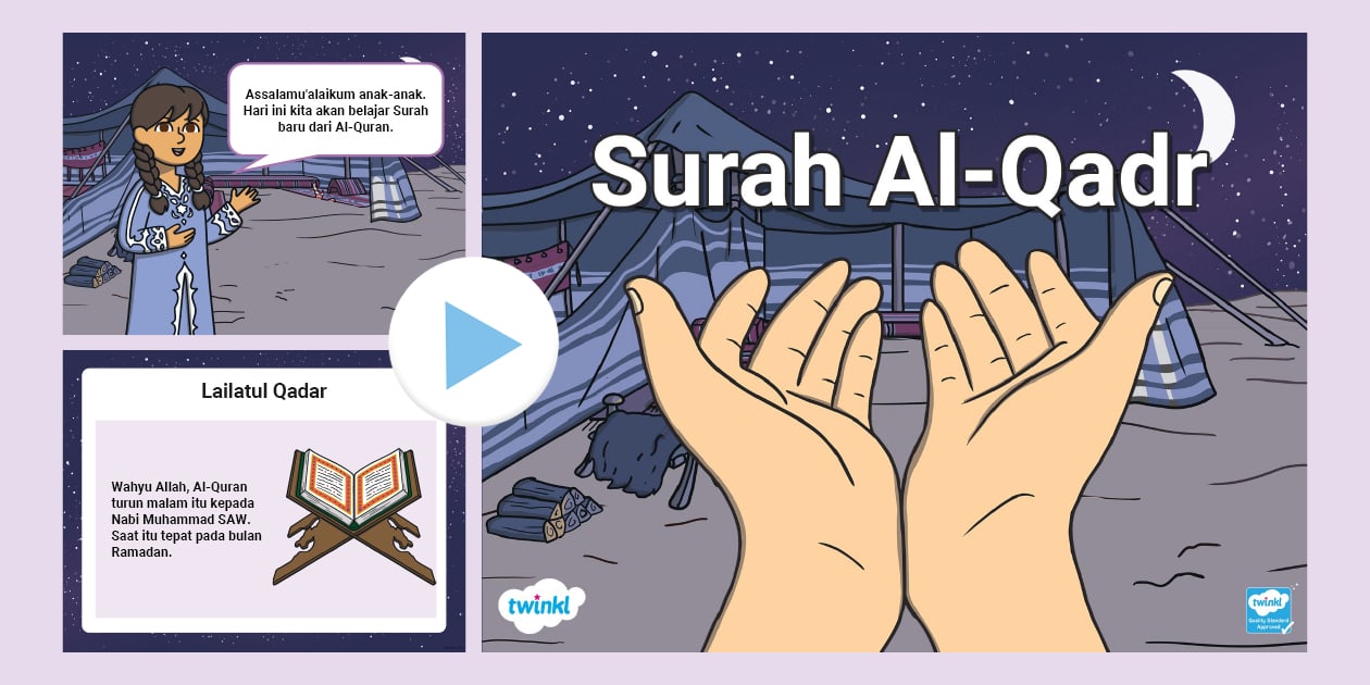 PowerPoint Kisah dan Surah Al-Qadr, Lailatul Qadar - Twinkl