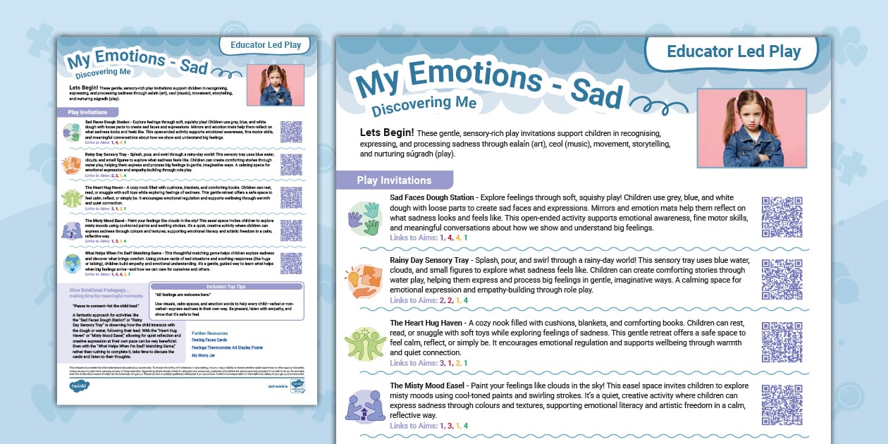 Discovering Me - My Emotions- Sad - Twinkl