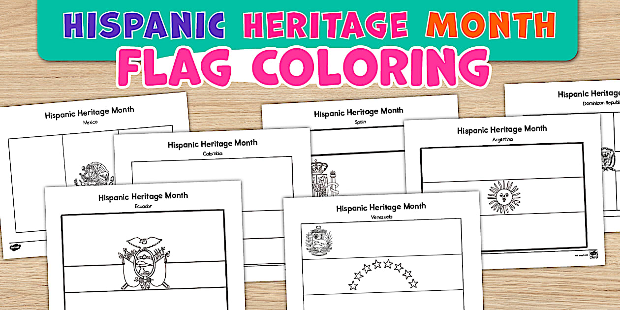 Hispanic Heritage Month | Coloring Pictures | Twinkl