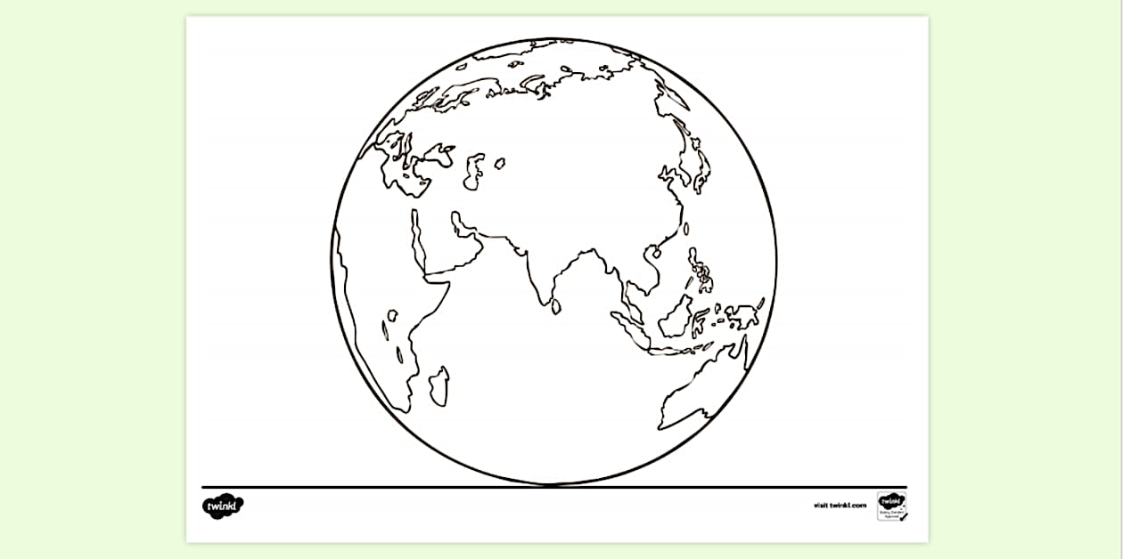 Planet Earth Colouring Page | Colouring Sheets - Twinkl
