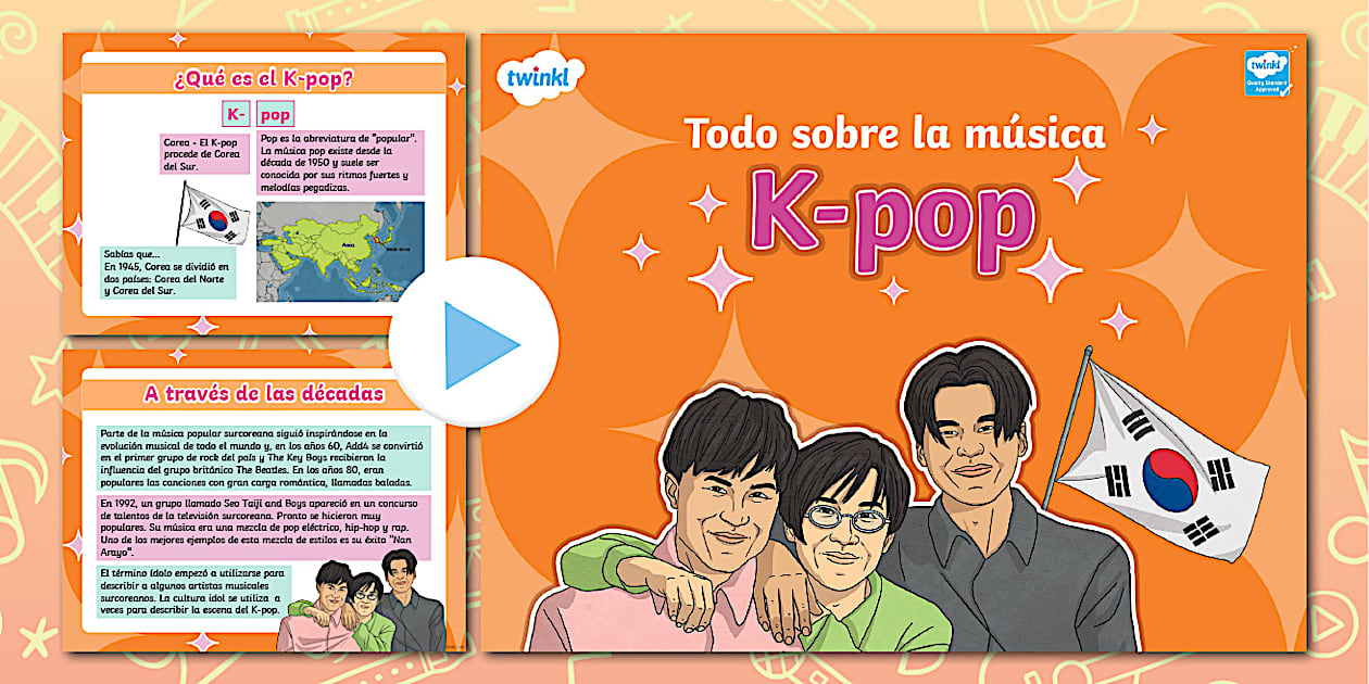 Presentación: Todo sobre la música K-pop - Twinkl