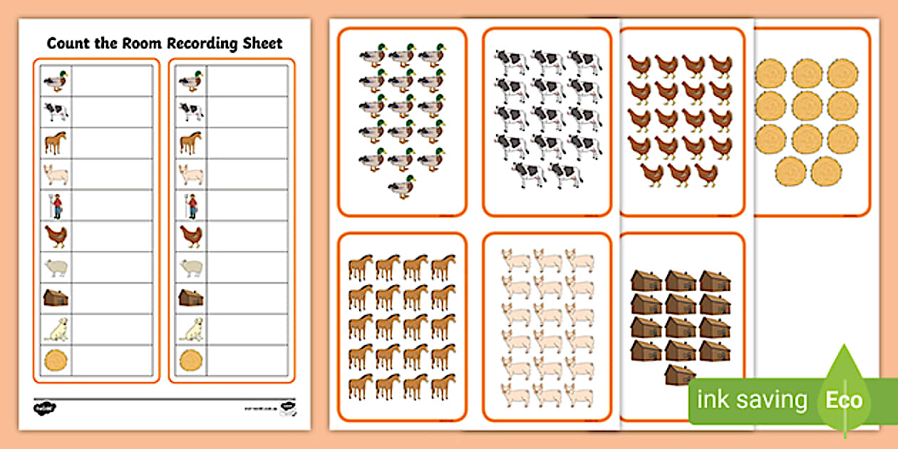 Count the Room 11-20: On the Farm Activity Pack - Twinkl