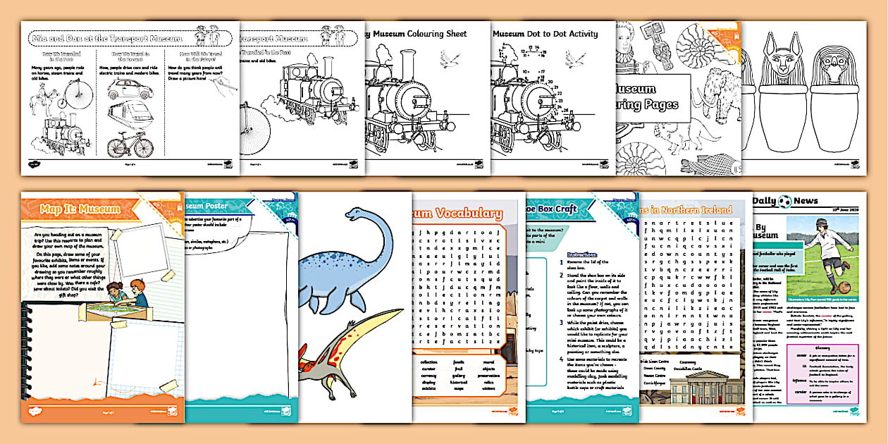 Northern Ireland Museum Themed Summer Activity Pack