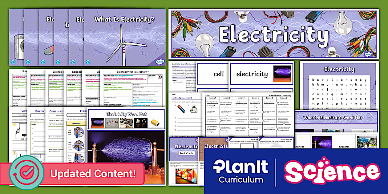Science: Electricity: Year 4 Unit Pack