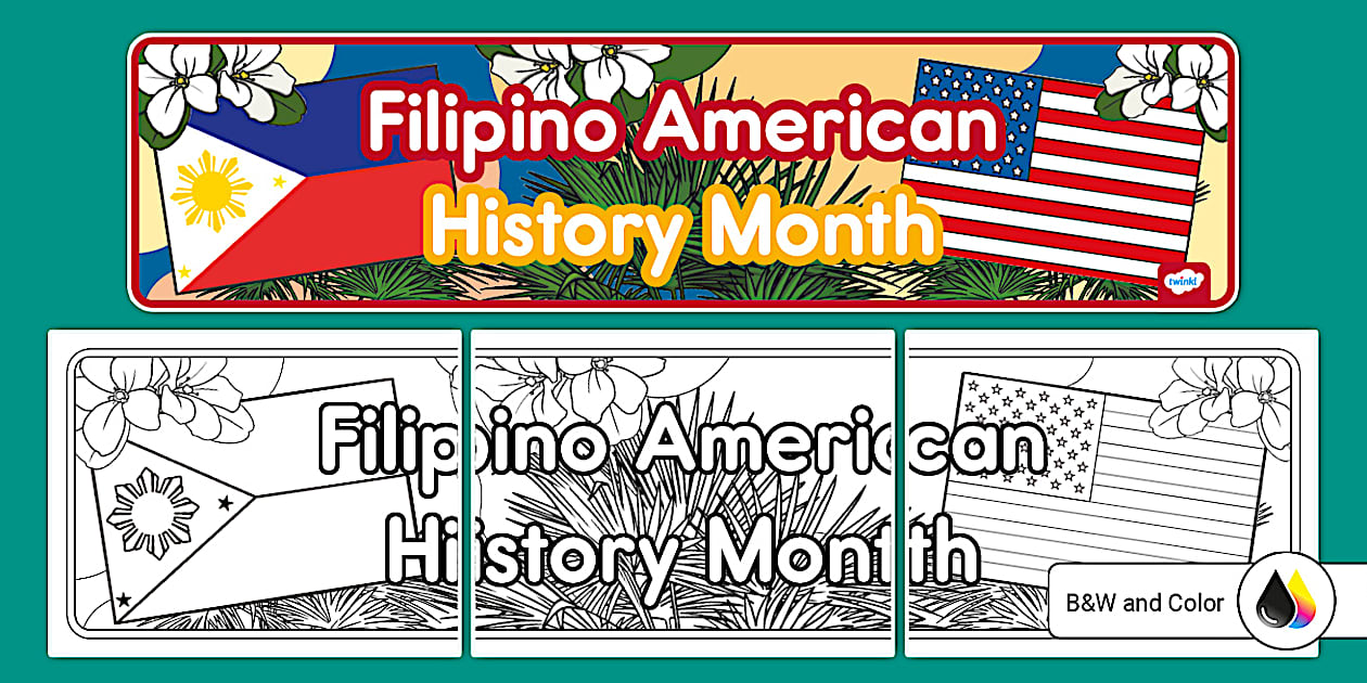 Filipino American History Month Banner (teacher made)
