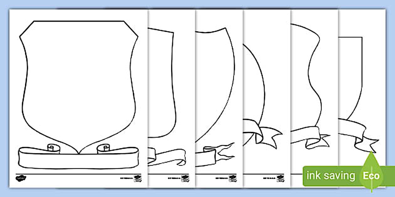 Design Your Own Shield Template (teacher made) - Twinkl
