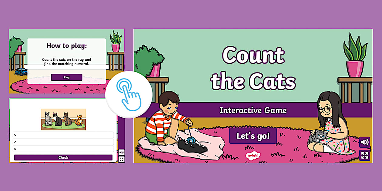 👉 EYFS Count the Cats Interactive Counting Game | Twinkl