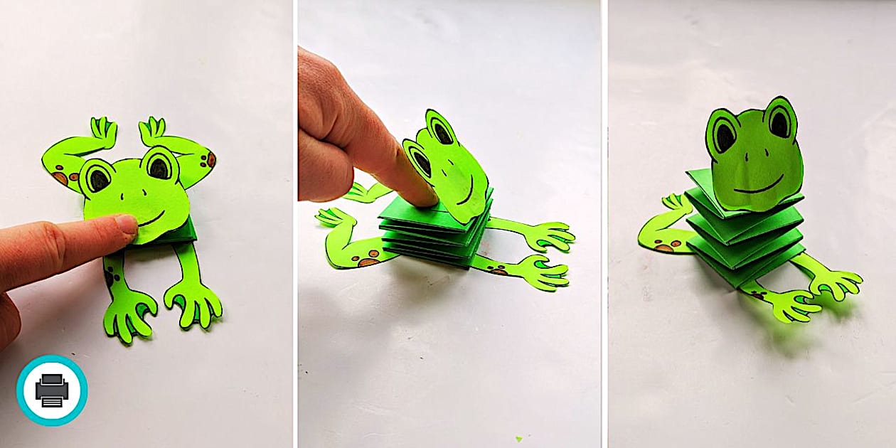 Manualidad: Rana de papel plegado - Twinkl Crafts - Twinkl