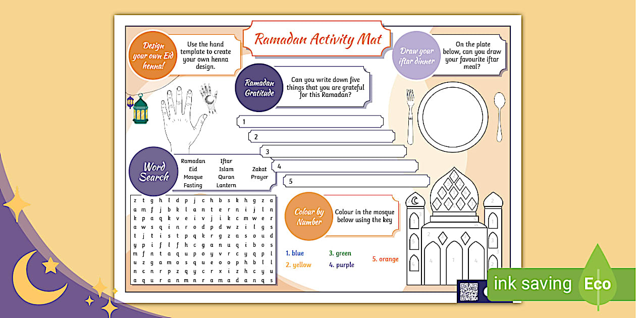 Ramadan Activity Mat (Teacher-Made) - Twinkl