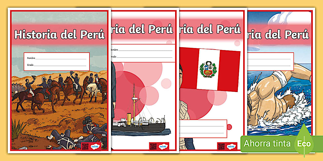 GRATIS Carátulas de historia del Perú | Materiales Twinkl
