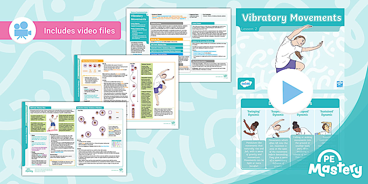 Year 5 Dance Fundamentals L2 - Vibratory Movements - Twinkl