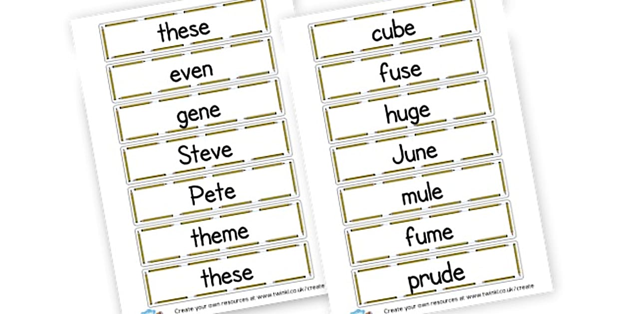 Split Diagraph Cards (teacher made) - Twinkl