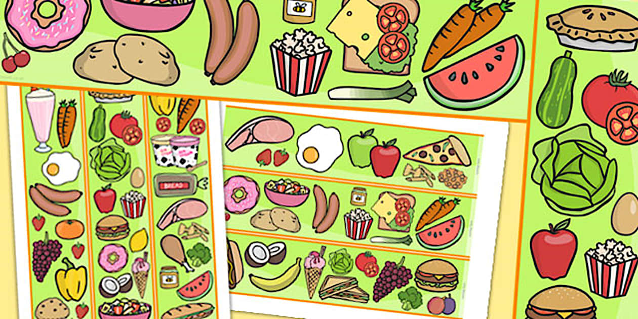 Food Themed Display Borders (teacher made) - Twinkl