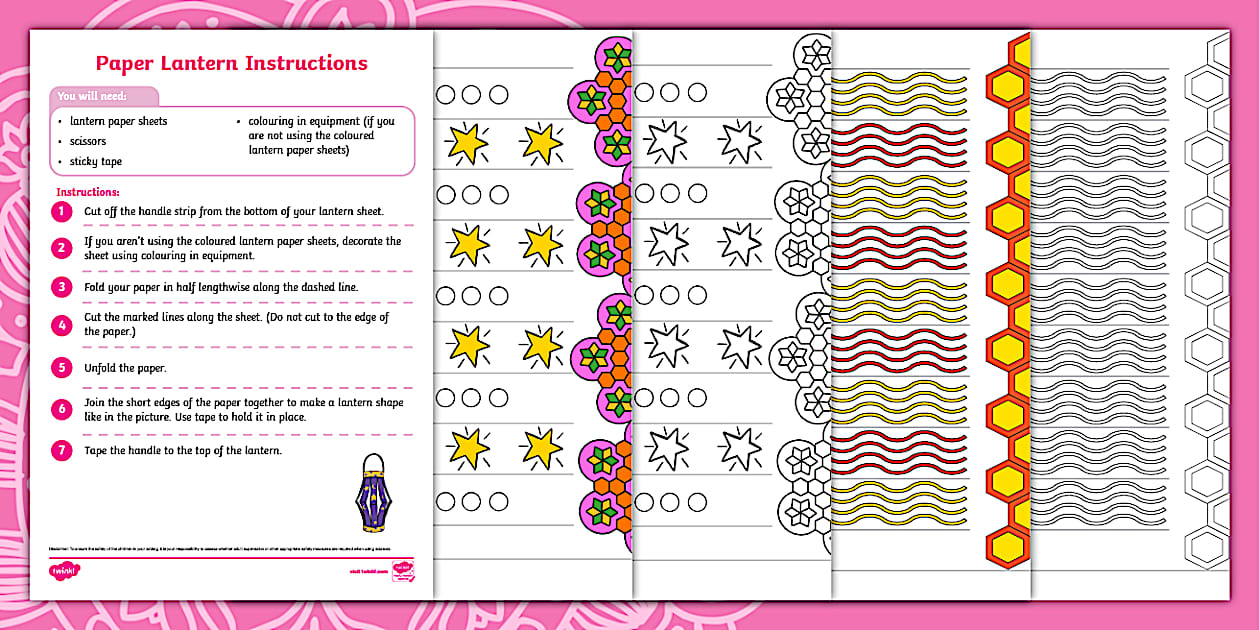 Diwali Lantern Templates | Primary Resources (teacher made)