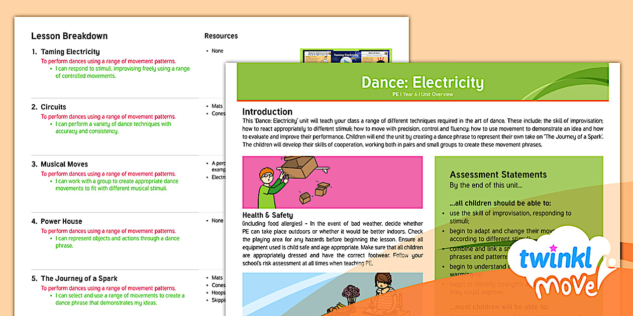 FREE! - Year 6 Dance Scheme of Work | Twinkl Move PE Planning | KS2