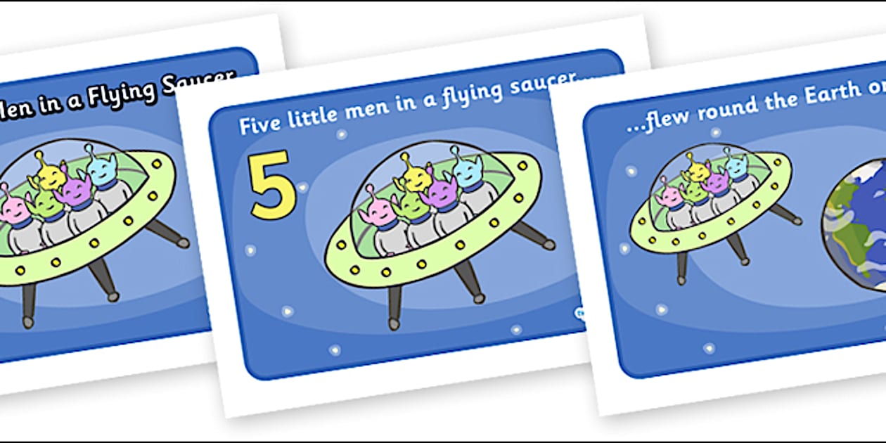 5 Little Men in a Flying Saucer Sequencing (teacher made)