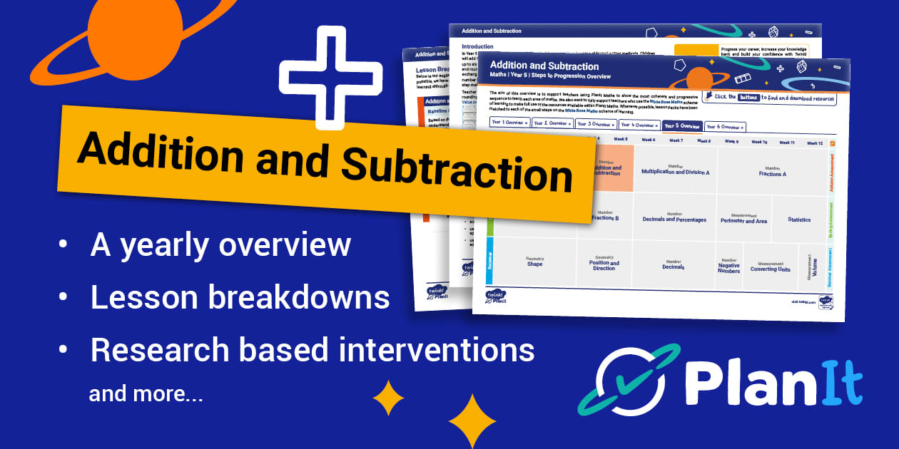 Year 5 Addition and Subtraction Maths Steps to Progression Overview