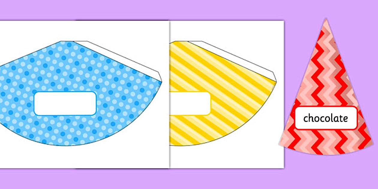 Editable 3rd Birthday Party Food Cones (professor feito)