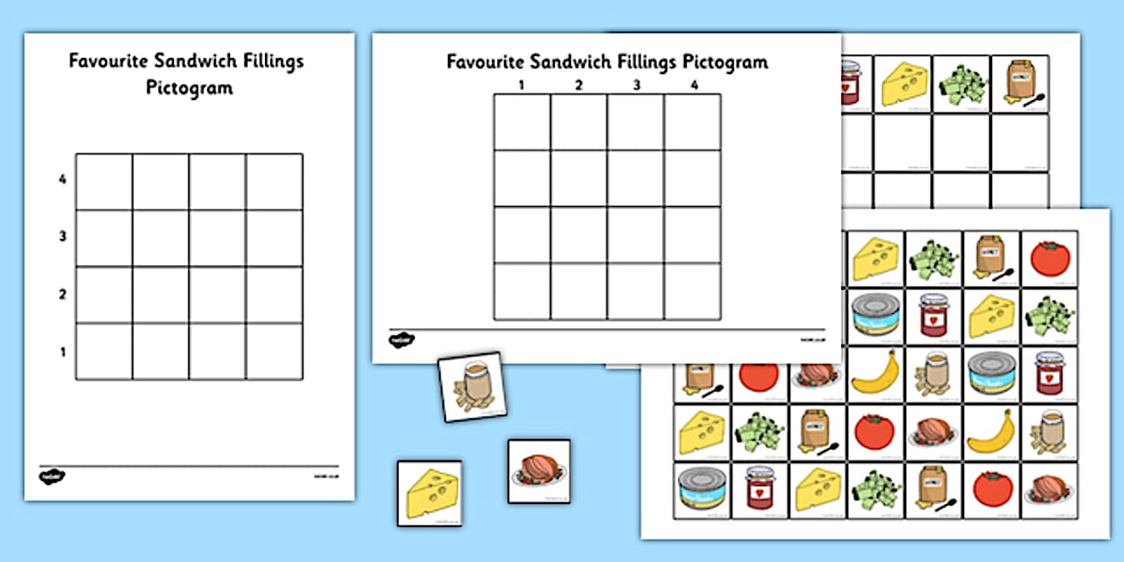 Favourite Sandwich Fillings Pictogram Resource Pack - Twinkl