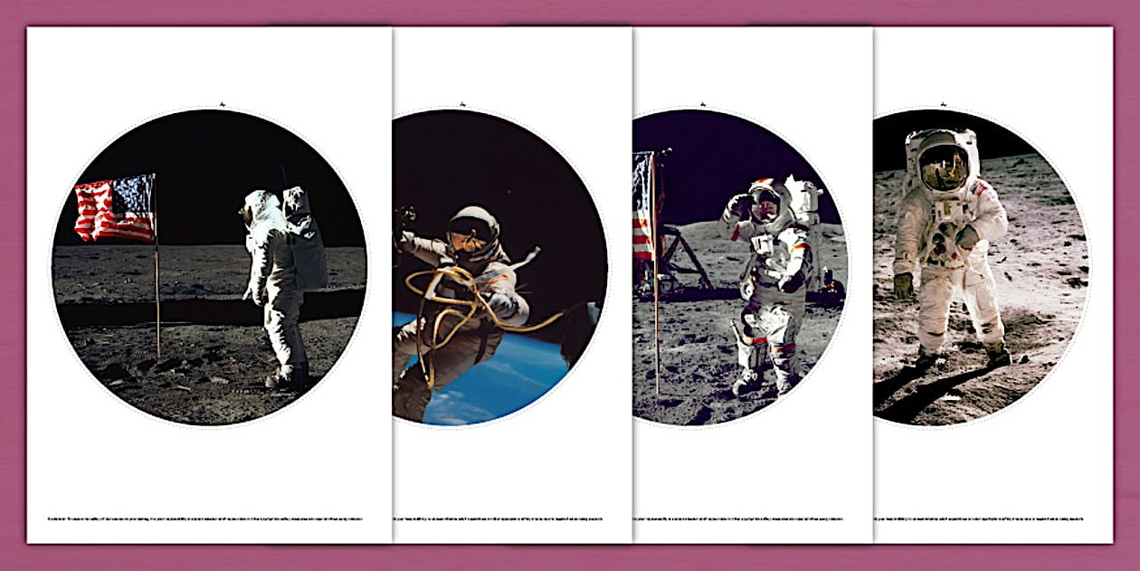 Astronaut Circle Display Photo Cut-Outs (Teacher-Made)