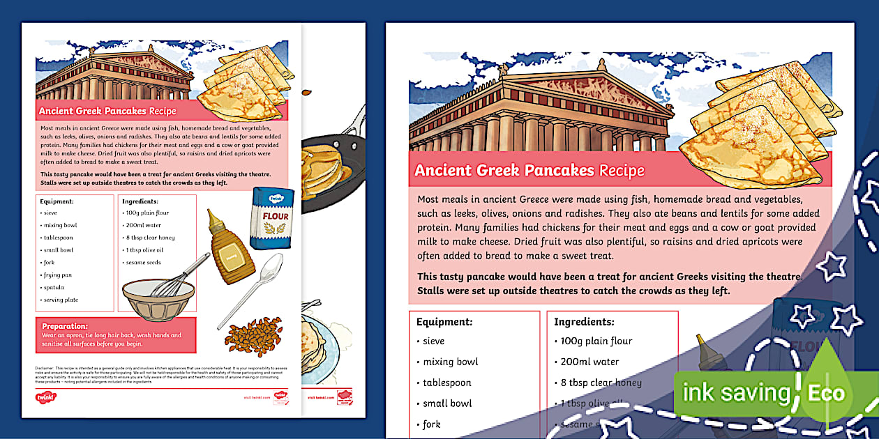 Ancient Greek Pancake Recipe