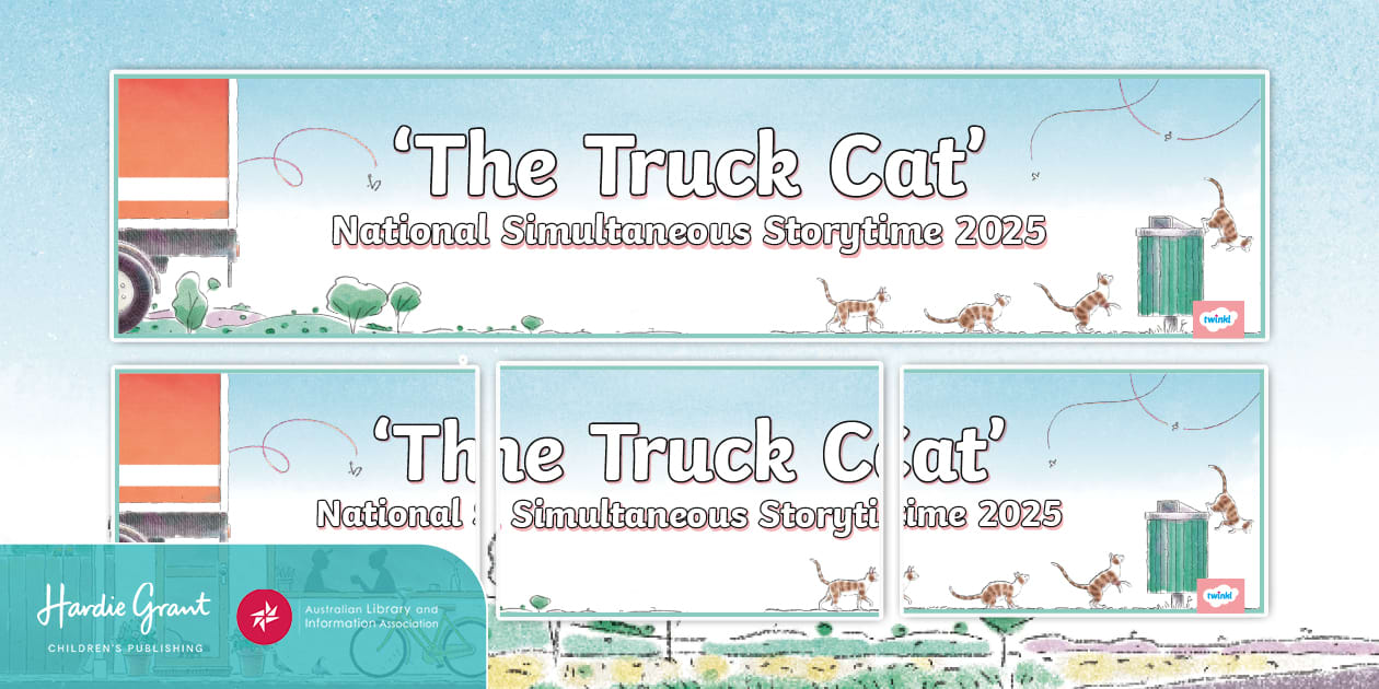 FREE! - 'The Truck Cat' Display Banner (teacher made)