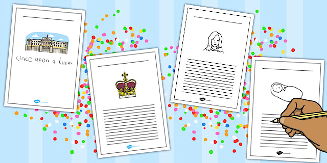 Editable Royal Princess Writing Frames - Twinkl