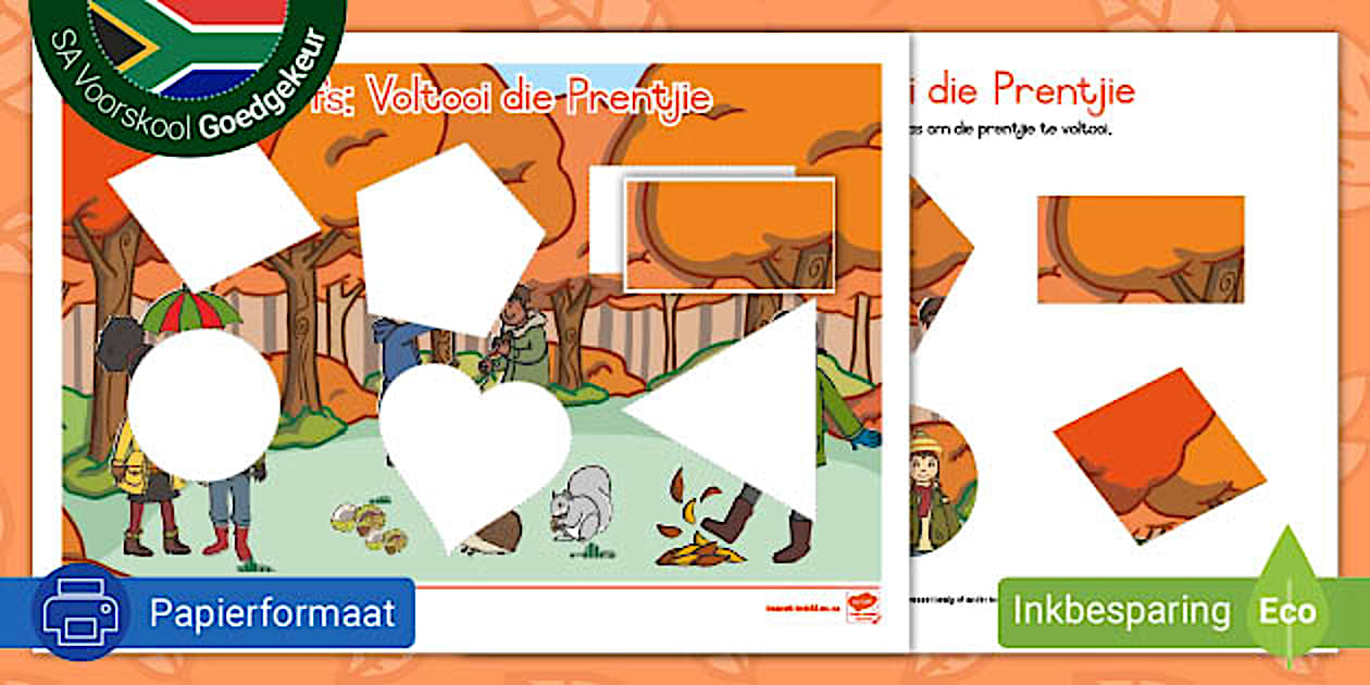 Herfs: Voltooi die Prentjie Aktiwiteit (Teacher-Made)