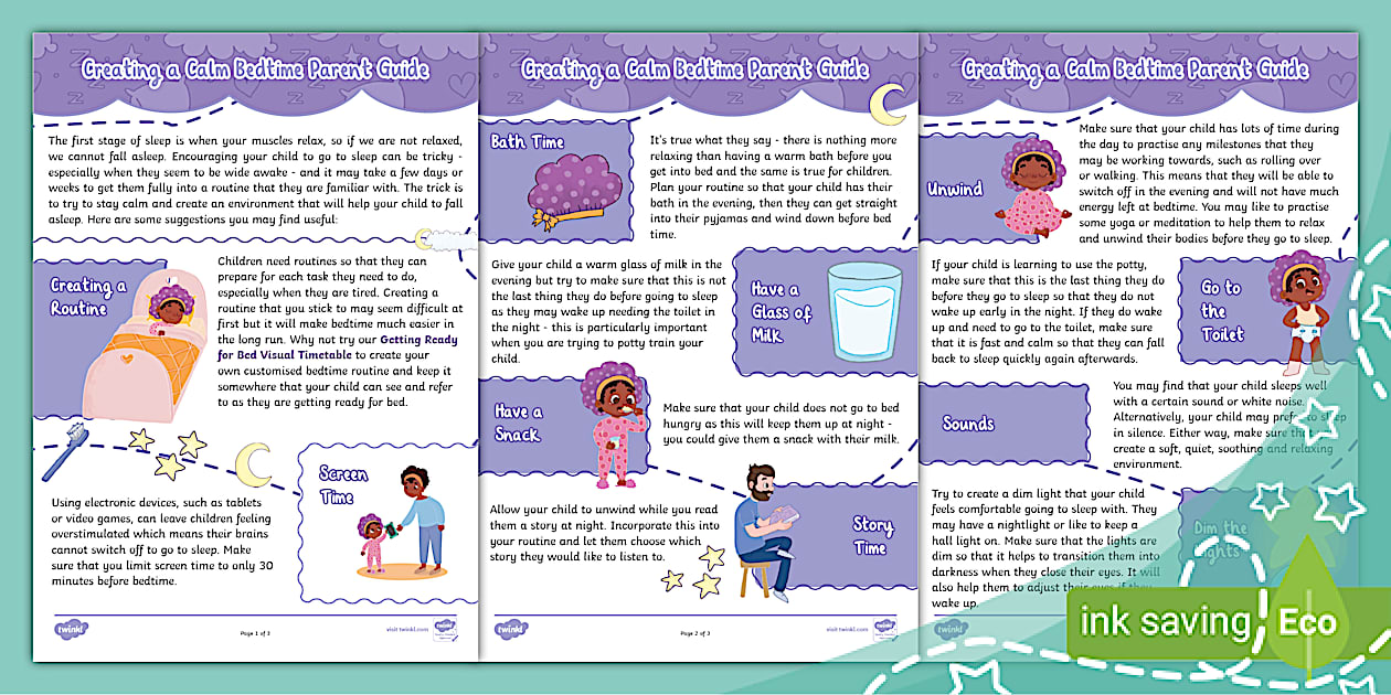 Asha's Bedtime: Creating a Calm Bedtime Parent Guide