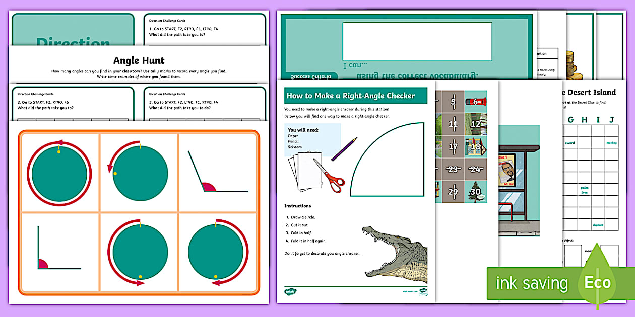 CfE Angles, Position and Movement First Level Activity Stations