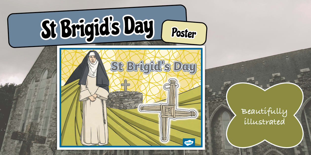 St Brigid's Day Display Poster - Twinkl