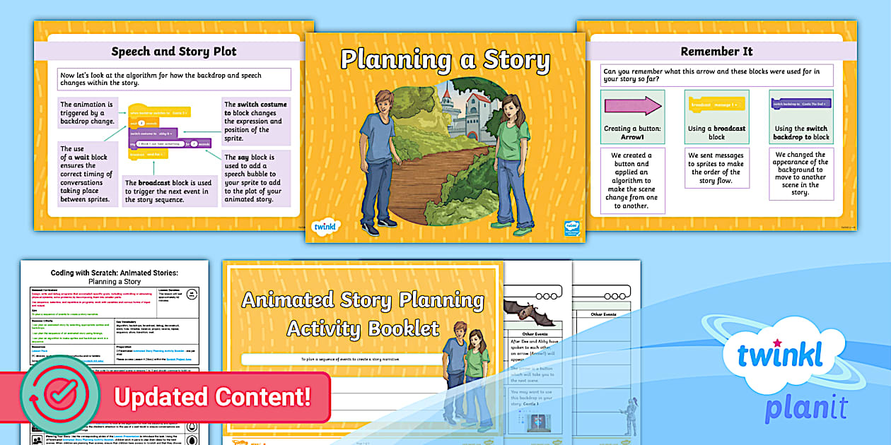 Y6 Coding with Scratch Animated Stories: Planning a Story