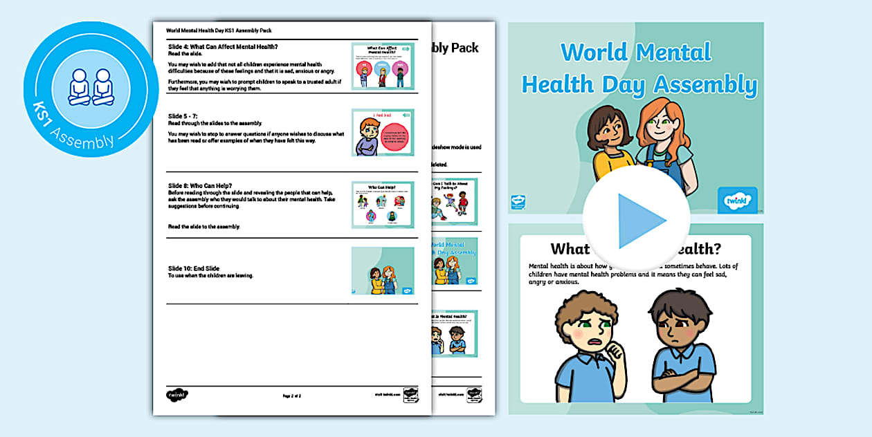 World Mental Health Day Assembly PowerPoint (teacher made)